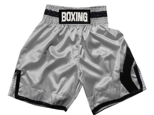 Custom Boxing Trunks - Customize Boxing Shorts : KNBSH-030 Black ...